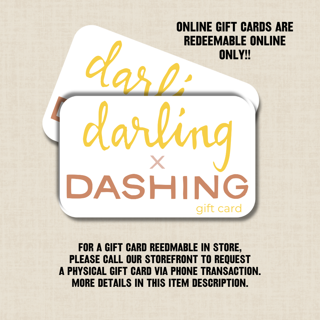Gift Cards | Darling x Dashing Charlottesville, Virginia – Darling x ...